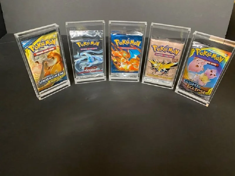 Custom Pokemon Booster BLISTER Pack CASE - Protection & Display
