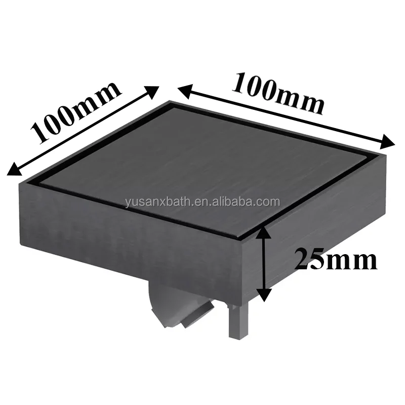 Bathroom Drain Brushed SUS304 Concealed Floor Drain Insert Factory ...