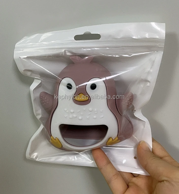 Teething Toys For Babies 06 Months For Babies Silicone Penguin Teether ...