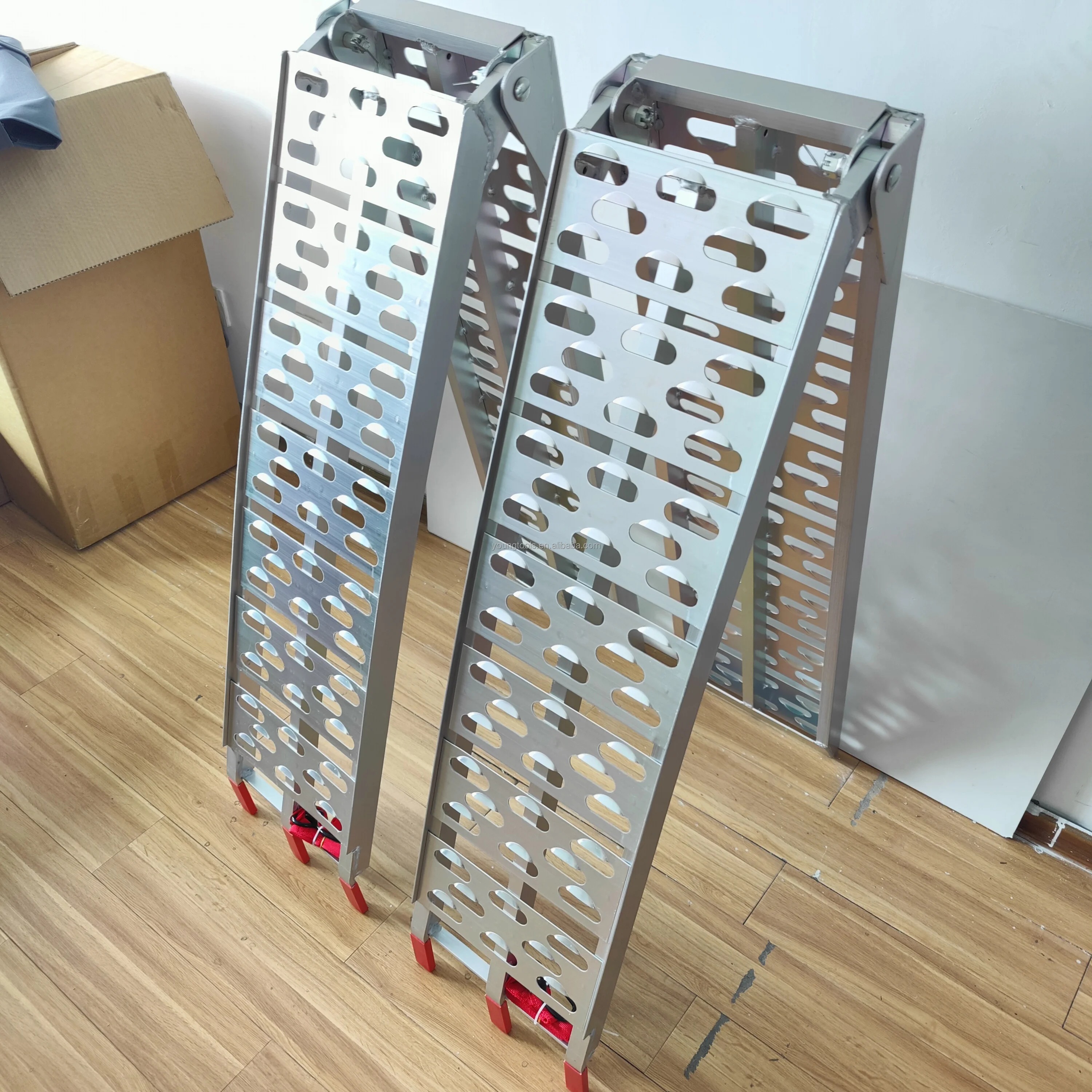 Multifunctional Folding Aluminum Ramp Ladder Motorcycle Ramp Transport ...