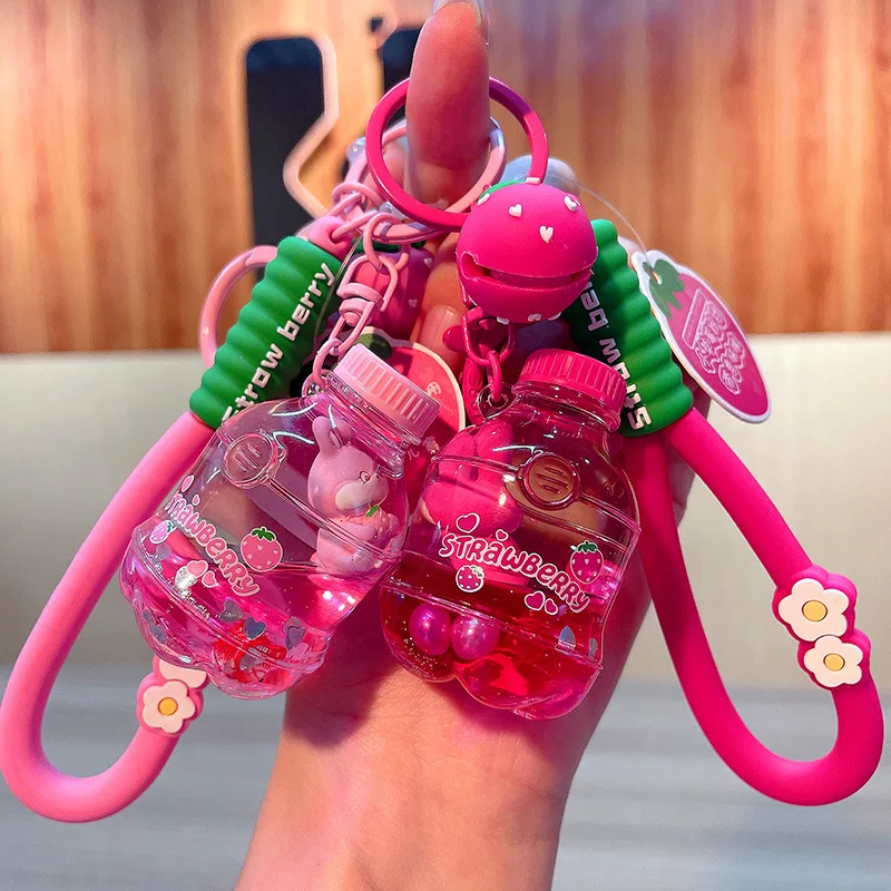 BSBH Boba Tea Keychain - Liquid Quicksand Keychains