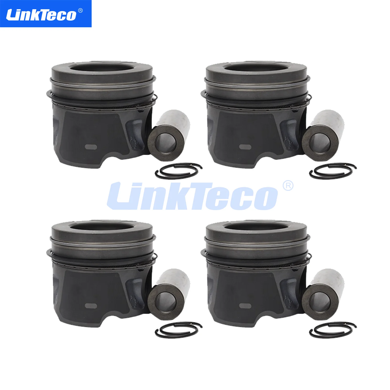 4pcs Pistons & Rings Kit Std For Ford Land Rover Jaguar Peugeot Citroen ...