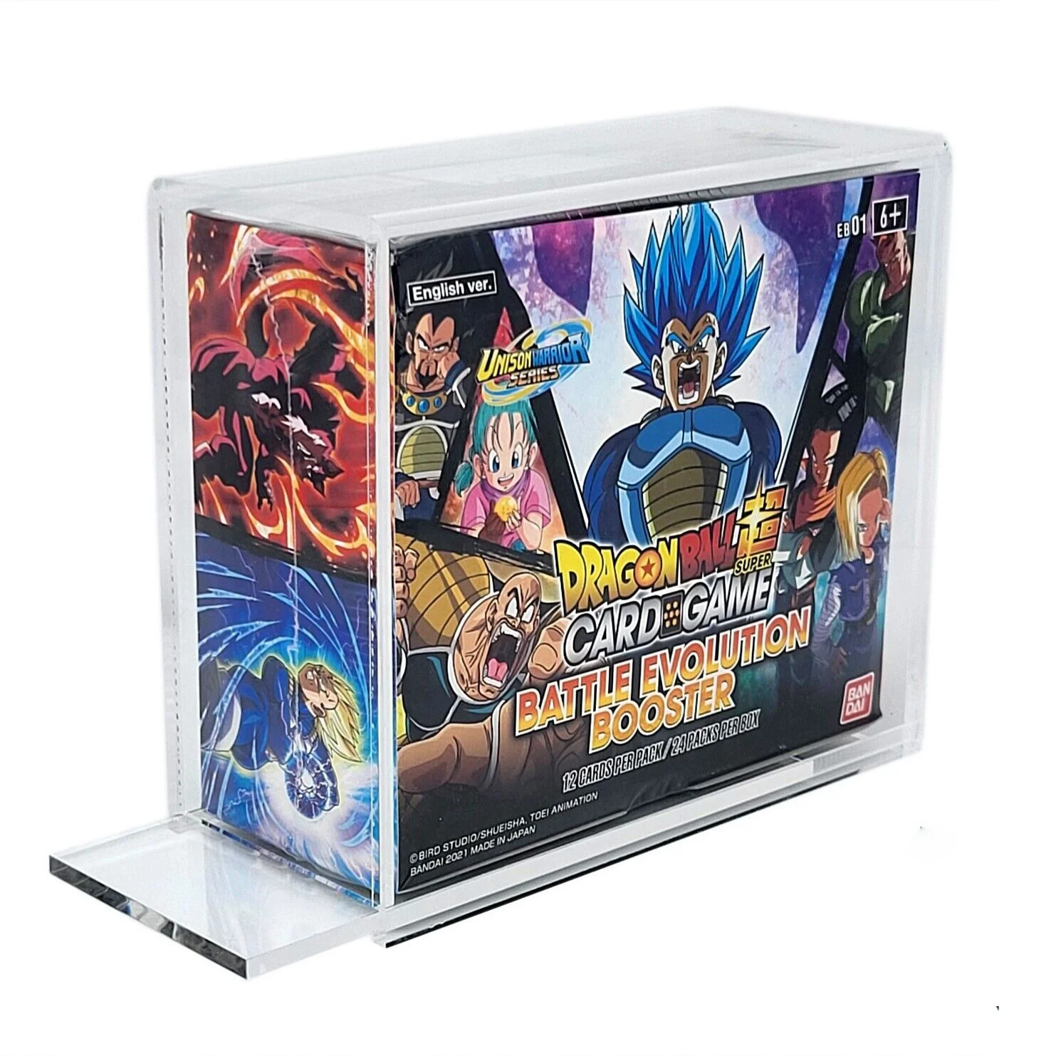 Acrylic Pokemon Pack Display Card Frame / Acrylic Case And Stand For 4x ...