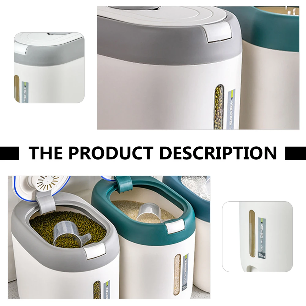 Airtight 10KG Kitchen Containers - Perfect for Food Storage
