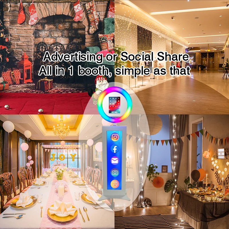 Portable Led Ring Light Roamer Roaming Photobooth Ipad Photo Booth ...