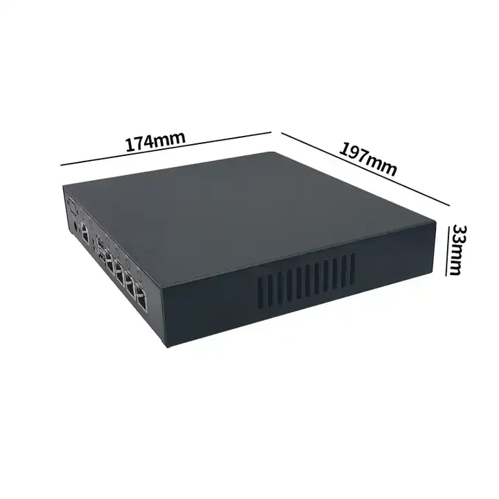 Firewall Router Industrial Mini Pc J4125 Quad Core Processor 4 I225v Lan Ddr4 Fanless Pfsense