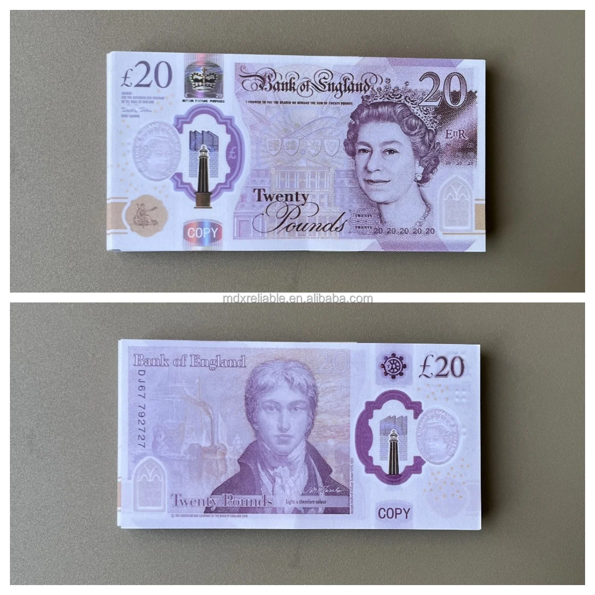 Movie Prop Money UK 5 10 20 50 British Pound GBP Notes Realistic Prop ...