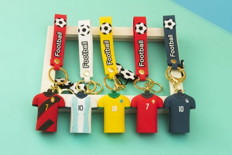 High Quality 3D Football Jersey Keychain - Perfect Gift