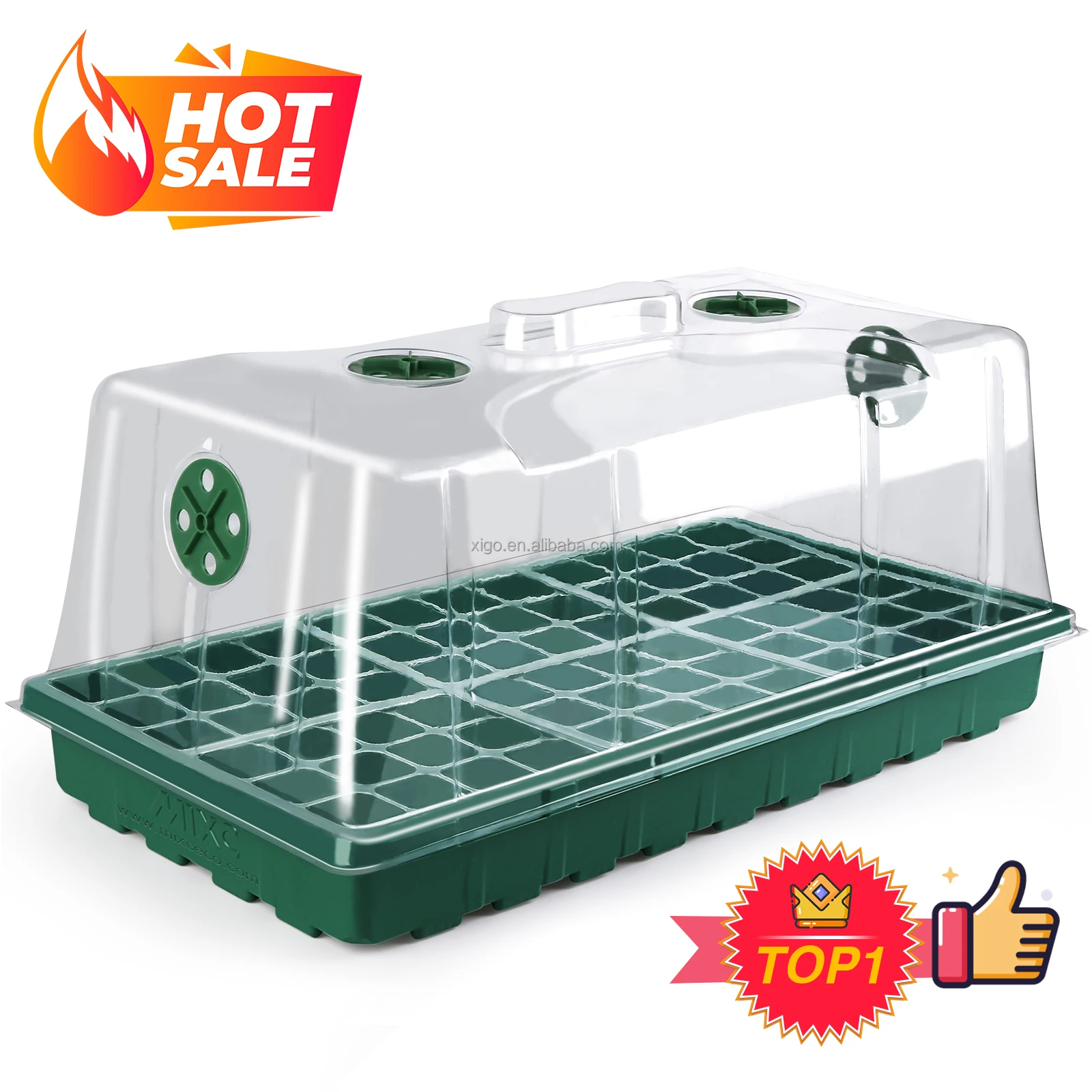 Eco-friendly 1020 Seed Trays with Dome Covers for Planting