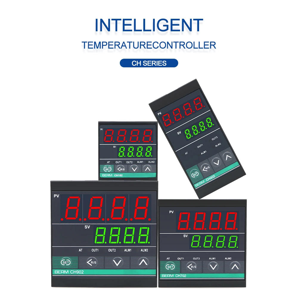 Berm Ch102 Intelligent Pid Temperature Controller High Precision Temperature Protector Digital ...