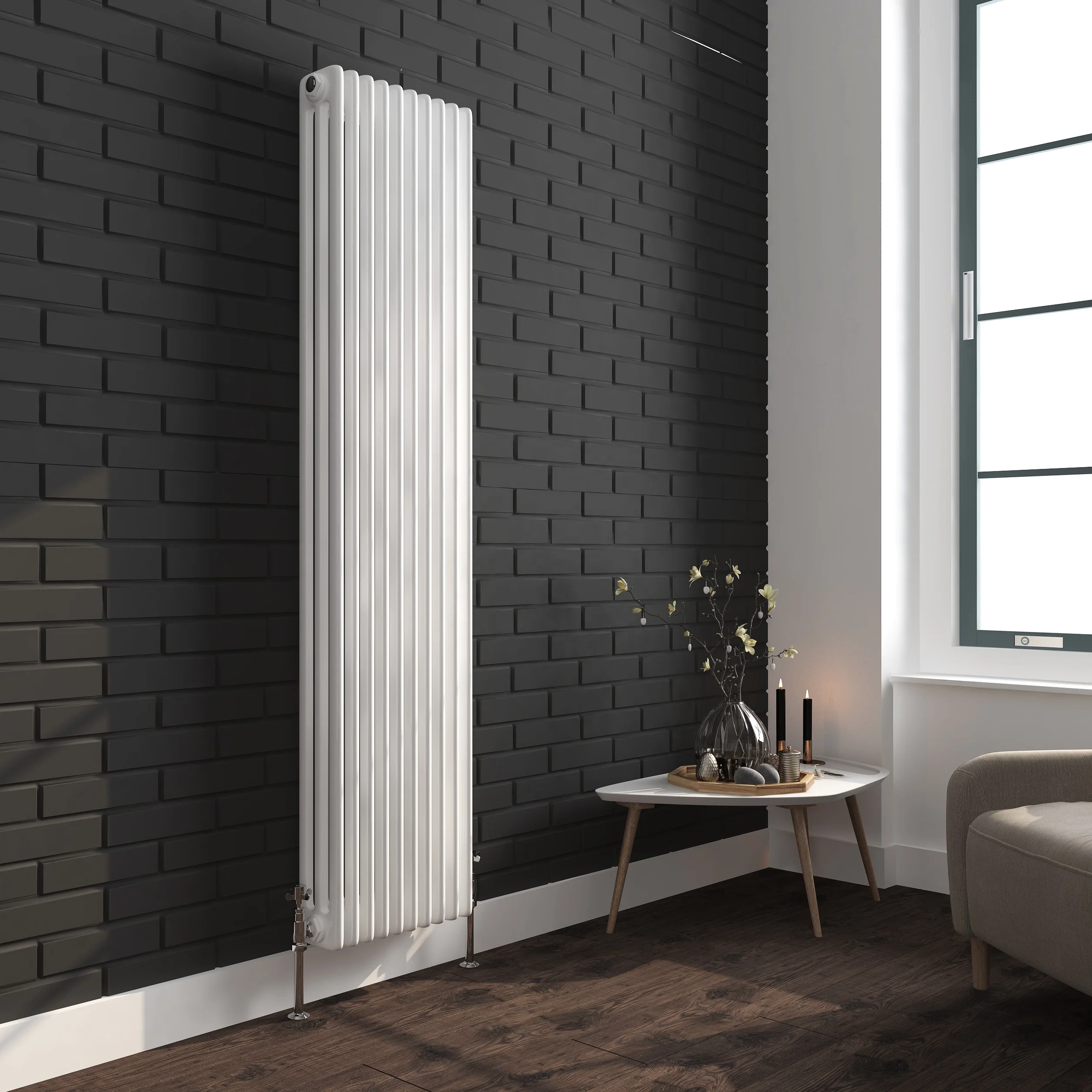 3-Column Radiator EN442 & UKCA Approval Designer Home Radiator Vertical ...