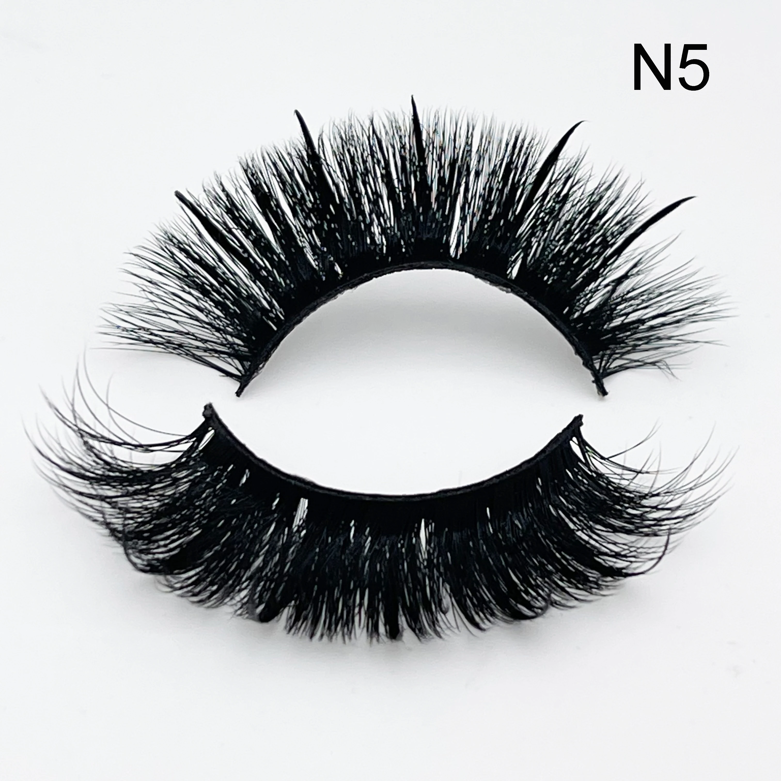 Hot Selling New Design Spike Strip Mink Lashes 3d Wispy Eyelashes 16 ...