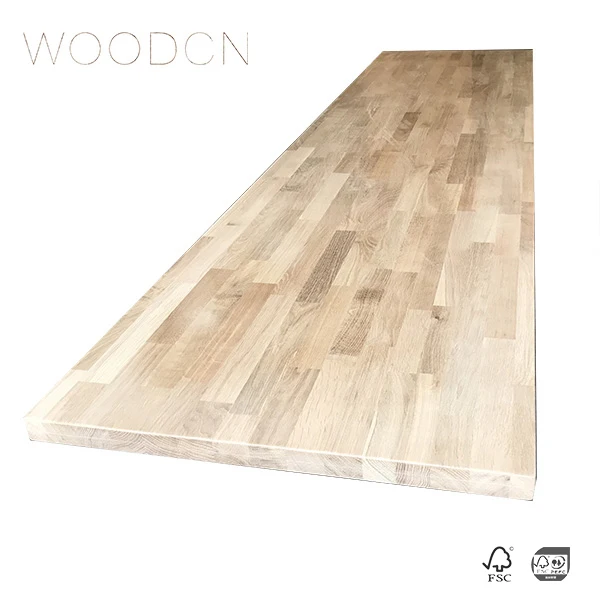 Modern White Oak Butcher Block Counter Top Solid Dining Table and ...
