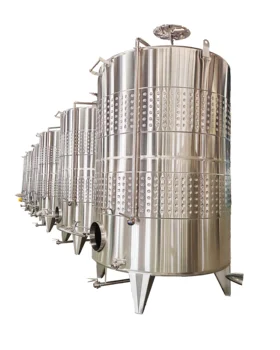 Sus304 Wine Fermenter Equipment Cooling Jacket Fermenting Tanks For ...