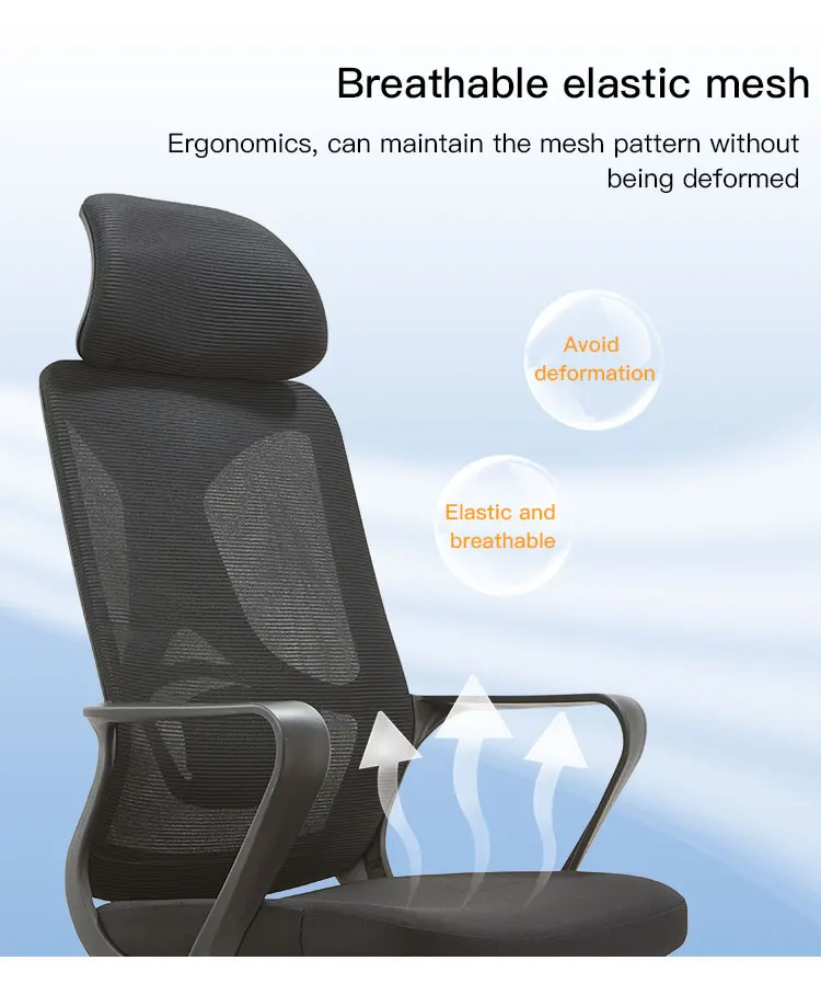 Custom Adjustable Work Mesh Swivel Executive Foam Task Ergonomic Office ...