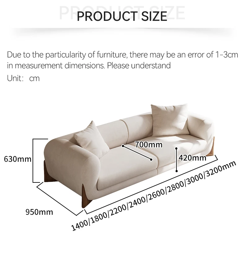 Modern Design Three Seat Sofa Set Couch Sectional Sofa Small Apartment ...