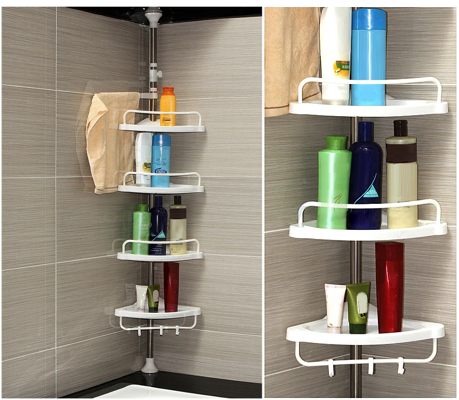 SONGMICS Shower Caddy - Adjustable 4 Tier Stainless Steel