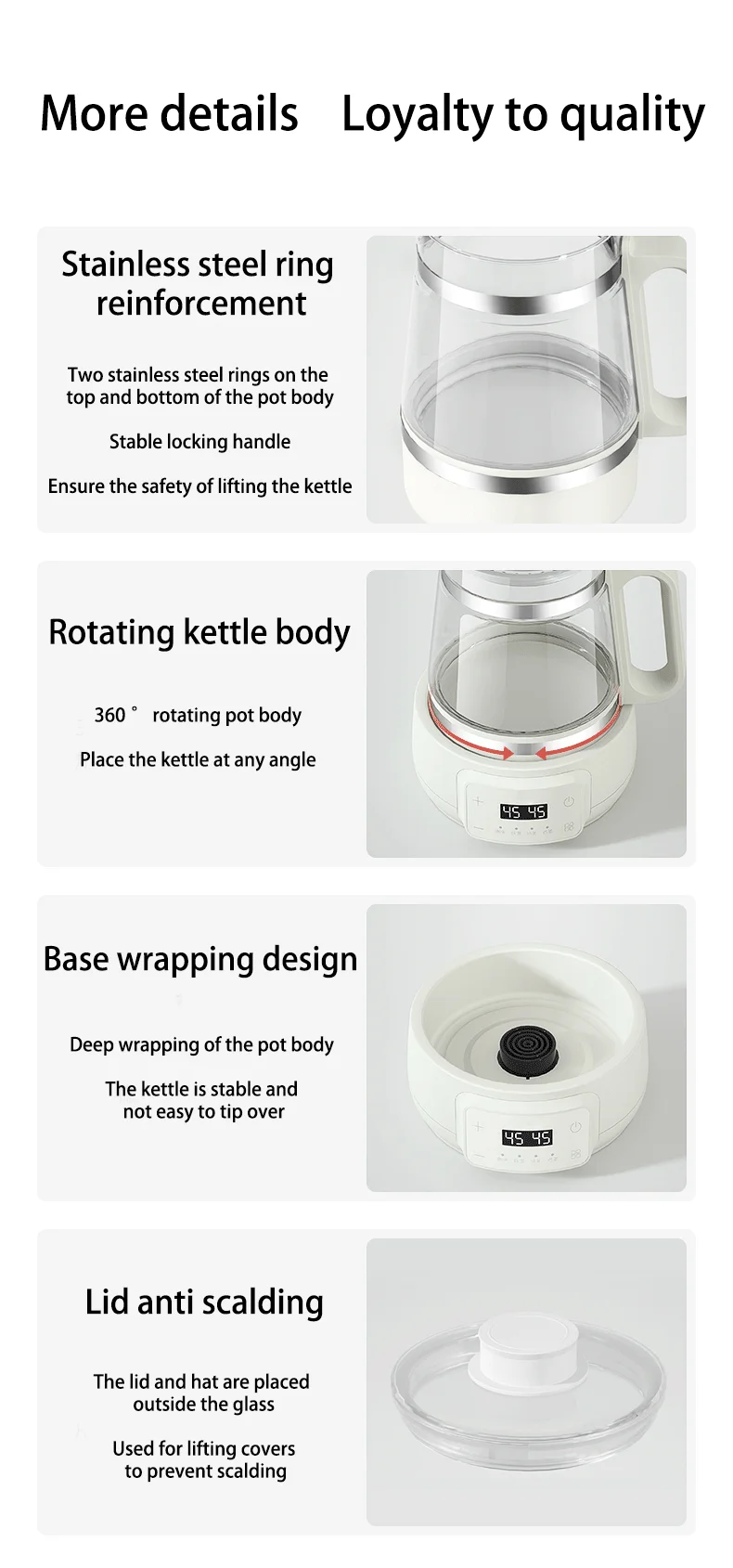 Glass Electric Kettle 1.5l Set,Wholesale Quality And Affordable - Buy ...