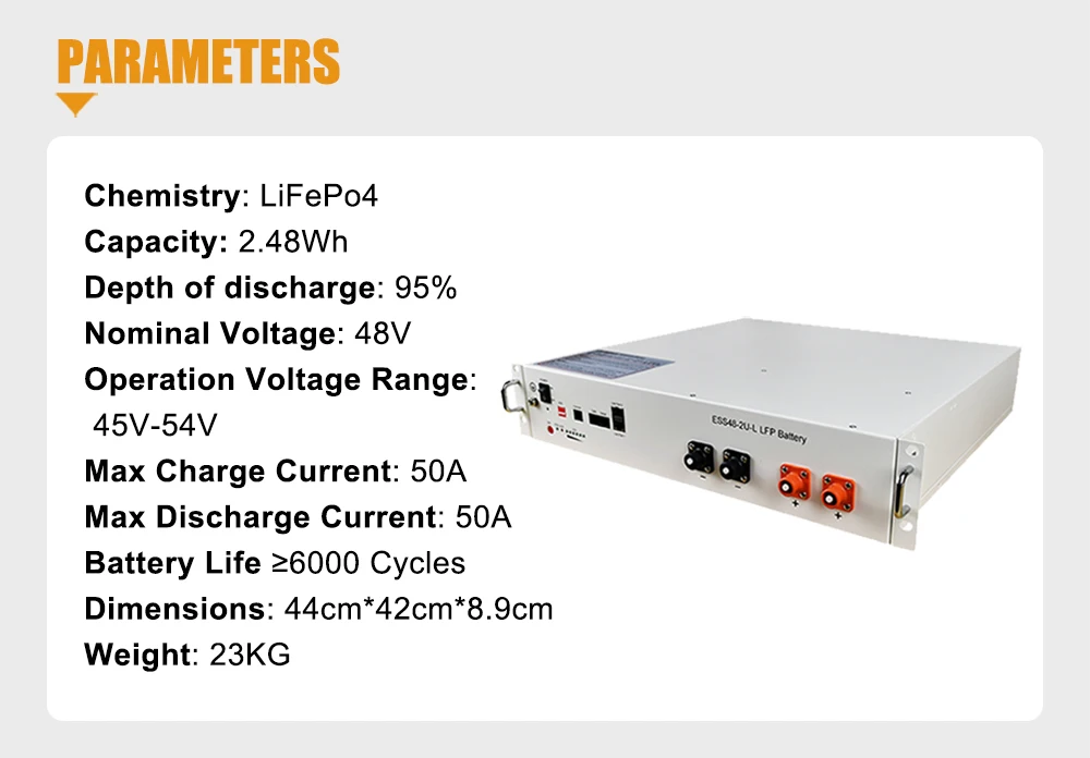 Pytes 2.4kwh Home Power Supply Akku With Bms Lithium Lfp Battery For ...