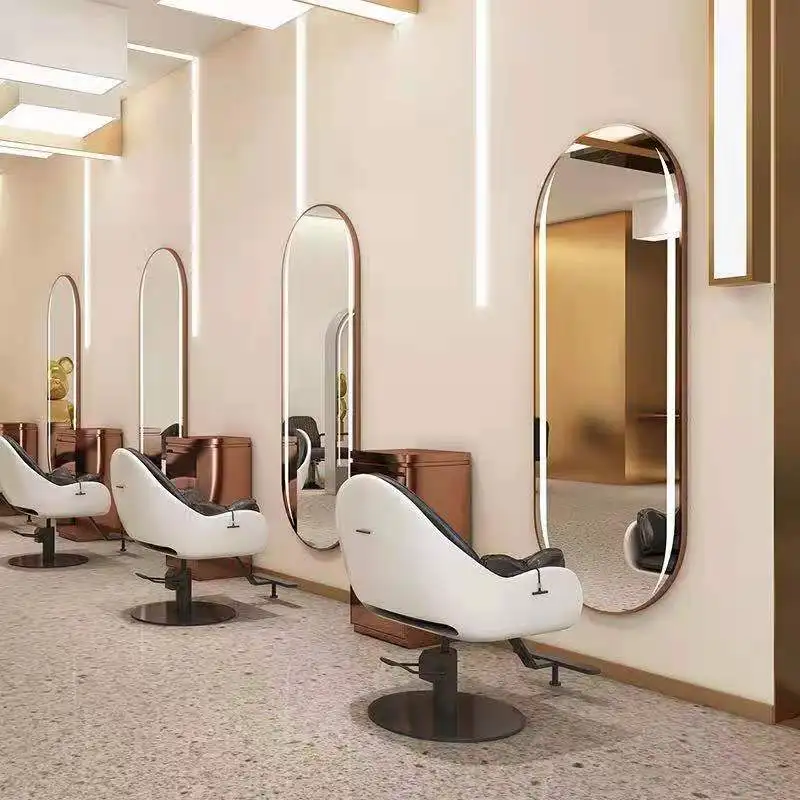 Hot Sale Salon Furniture LED Barber Mirror Station| Alibaba.com