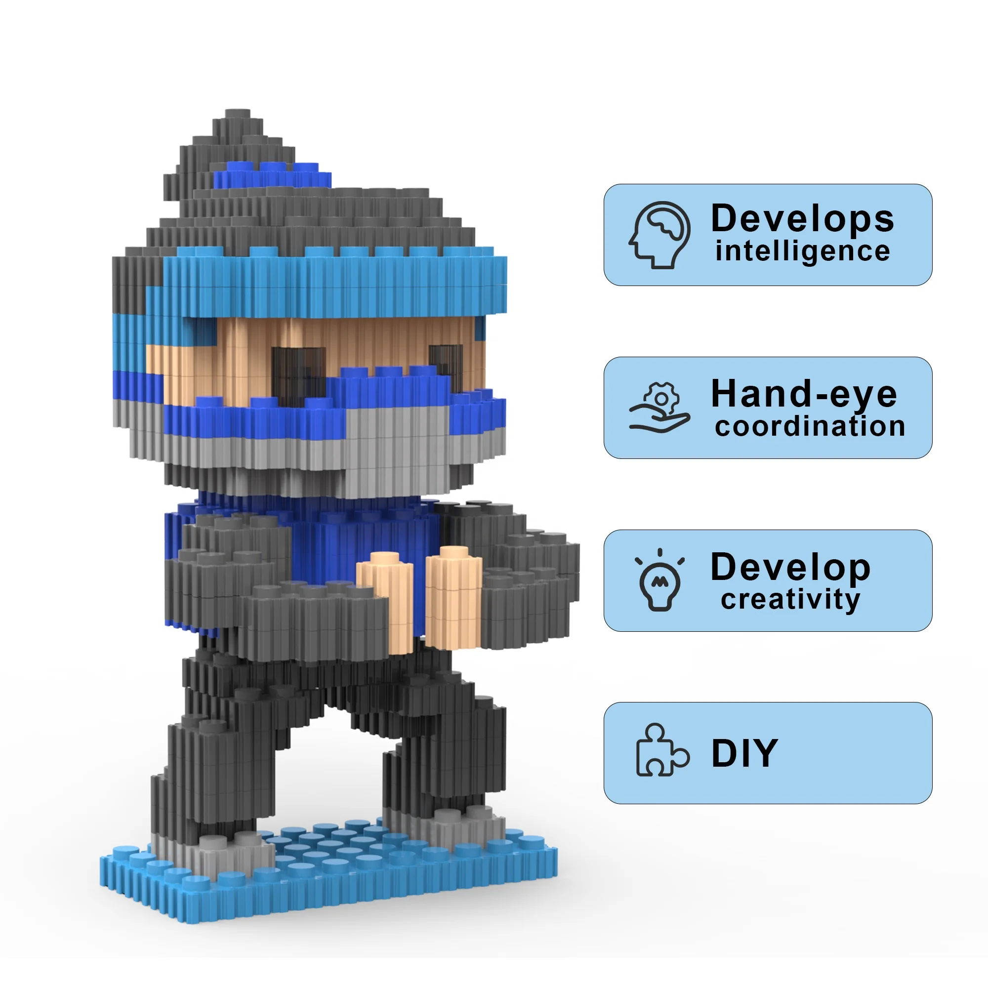 Bb Funhouse Ninja Series Building Blocks Kids Diy Super Creative ...