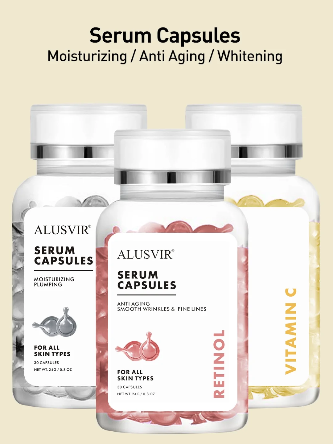 Wholesales Face Serum Capsules Private Label Skincare Products Natural ...