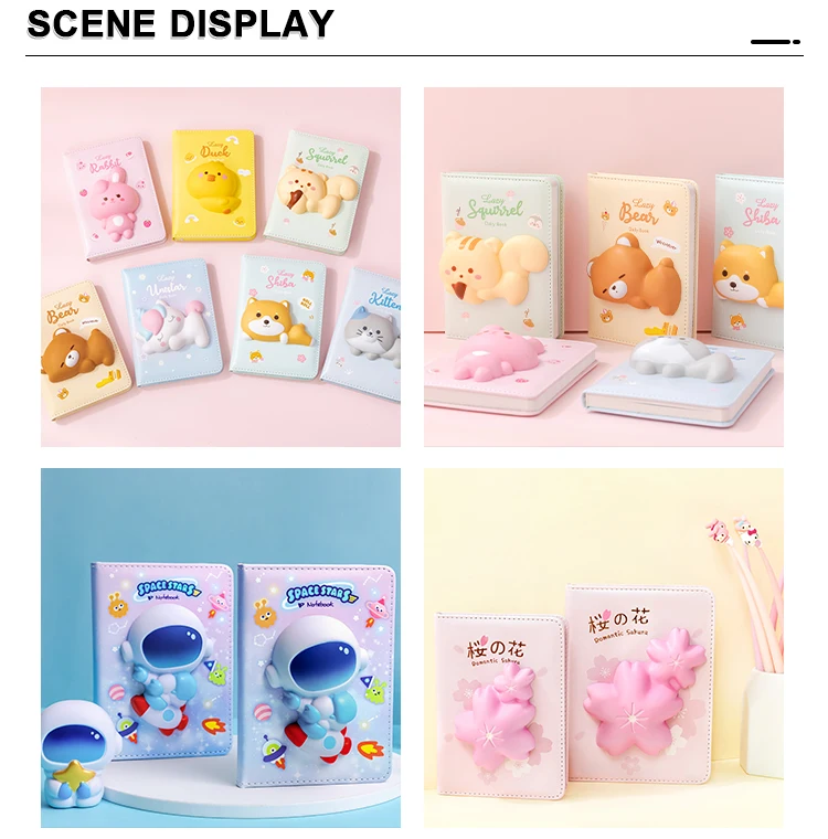 Iigen Animal Pattern Fun Mini Notebook Kawaii Cartoon Stress Relief ...