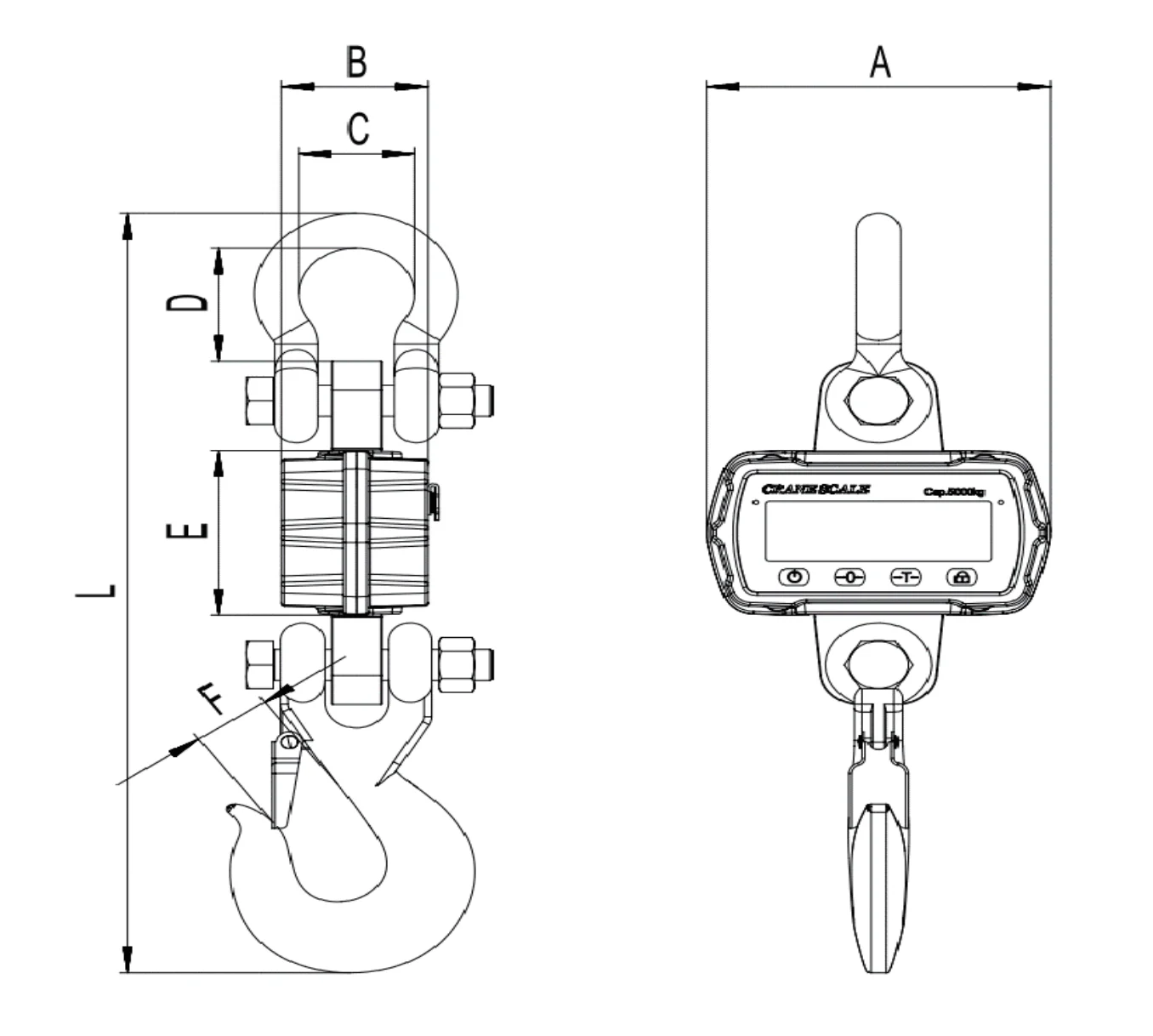 Great Response LED Display Electric Hoist Crane 10 5 3 Ton Hanging Hook ...