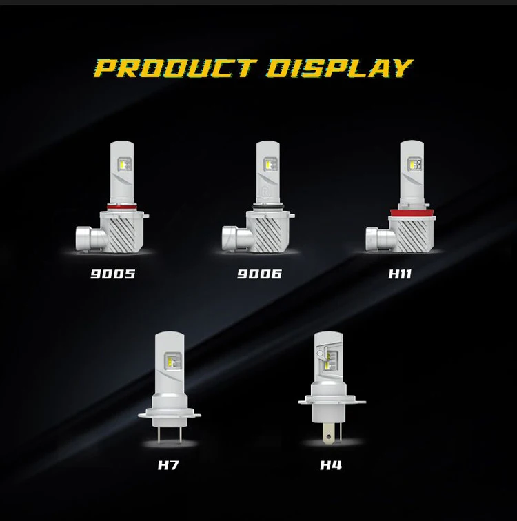 Hot Sale High End Led Headlight Bulb 9006 Fog Light Fanless Design ...