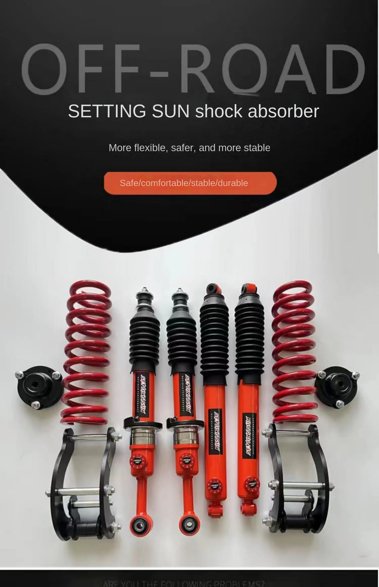 Suitable For Ford Ranger T6t7t8t9 Modified And Raised 2-inch Shock ...