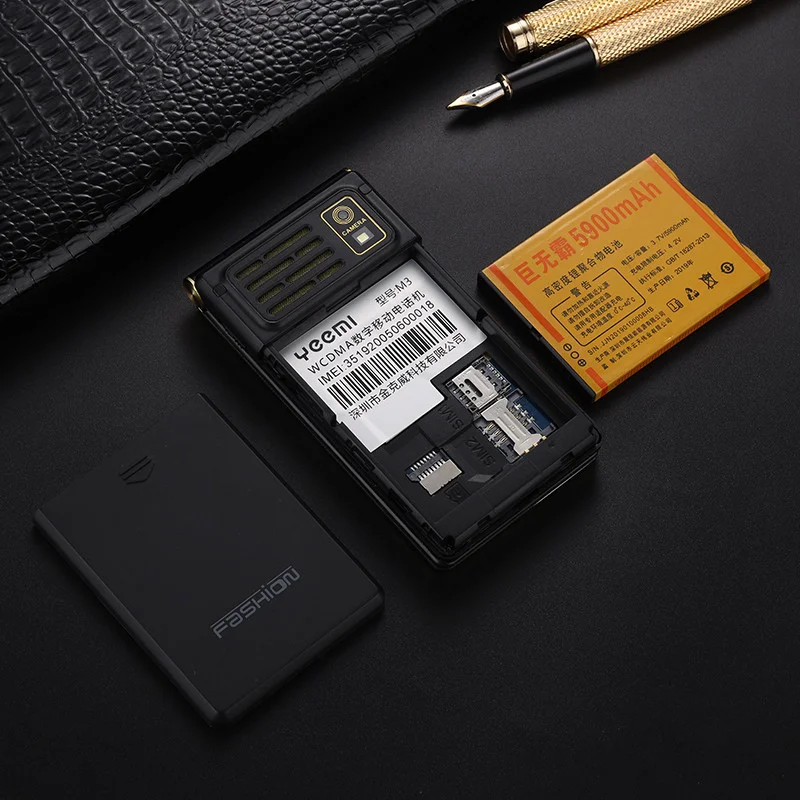 Yeemi M3 Dual Display Dual Sim 5900mah Flip Mobile Cell Phone Big Keyboard Big Voice Wcdma 3g ...