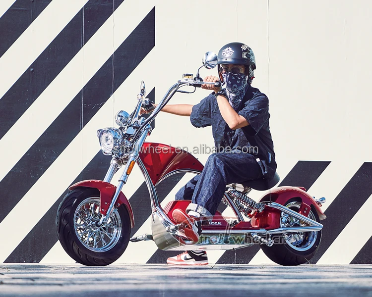 2 Wheel EEC Electric Motorcycle Chopper - 2000w-4000w Power