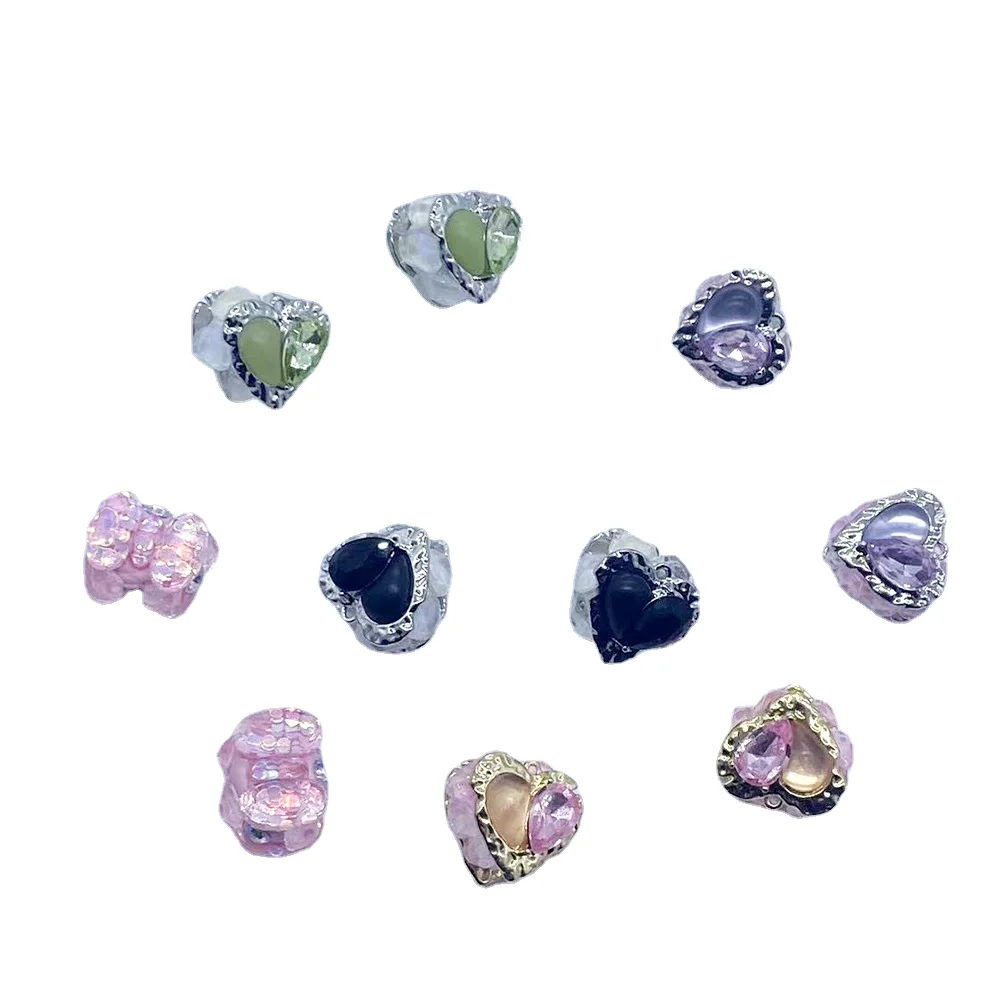 Nepal beads heavy industry diy handmade beaded shaped loose heart ...