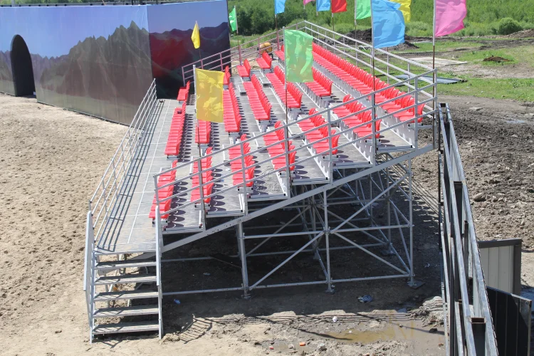 Outdoor Stadium Dismountable Sports Grandstand Metal Bleachers Stand ...