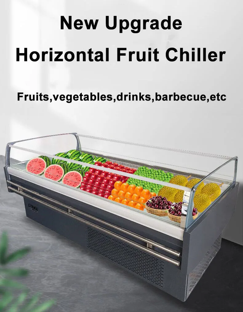 Commercial Horizontal Fruits/vegetables Freezer Refrigerator For ...