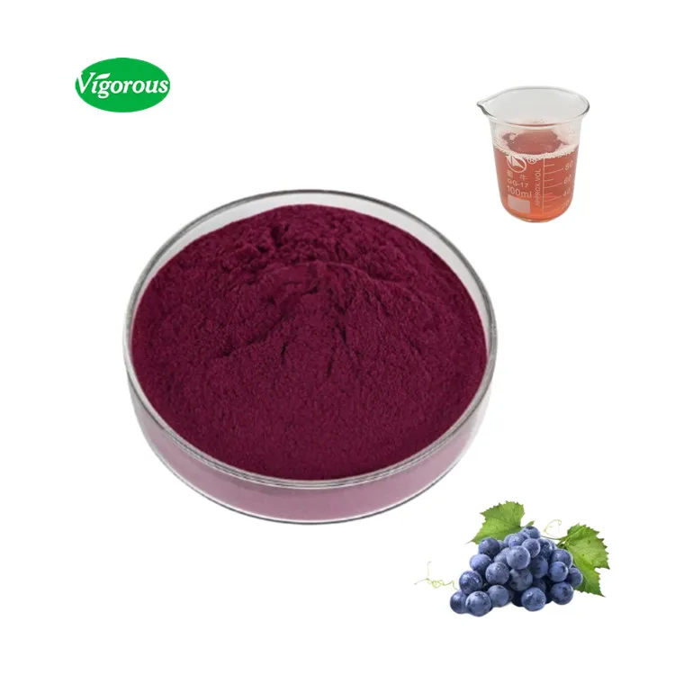 Organic Grape Skin Powder Grape Skin 40% Polyphenols Extract Vitis ...
