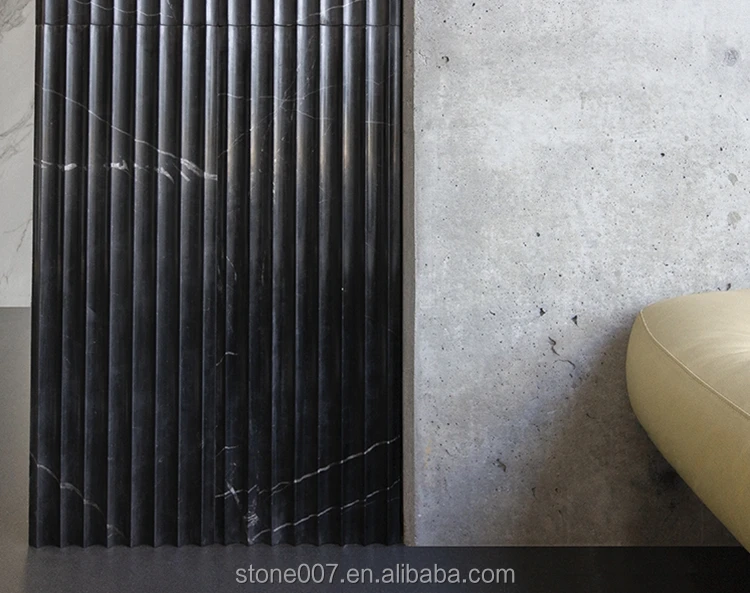 Carrara White Marble Concave Tiles - Elegant Wall Decor