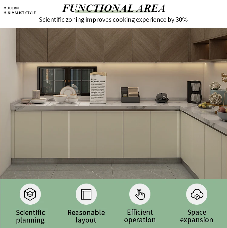 Customized Modern Kitchen Overall Cabinet Household Stainless Steel ...