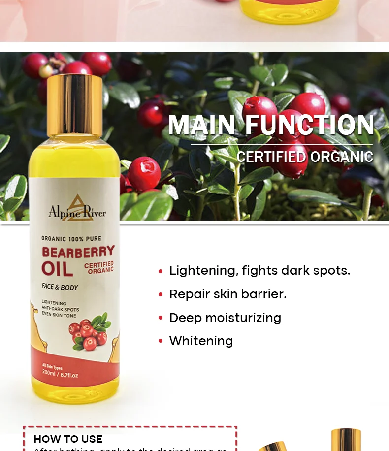 Arbutin Body Oil - Natural Whitening and Moisturizing