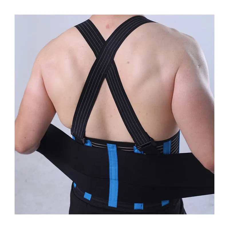Lifting Back Brace Safety Belt With Suspender Straps For Big & Tall Men ...