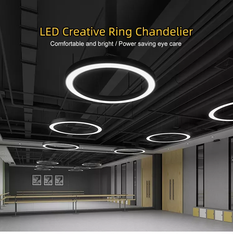 Office Building Suspended Ring Led Linear Lamp Round Led Lamp - Buy ...