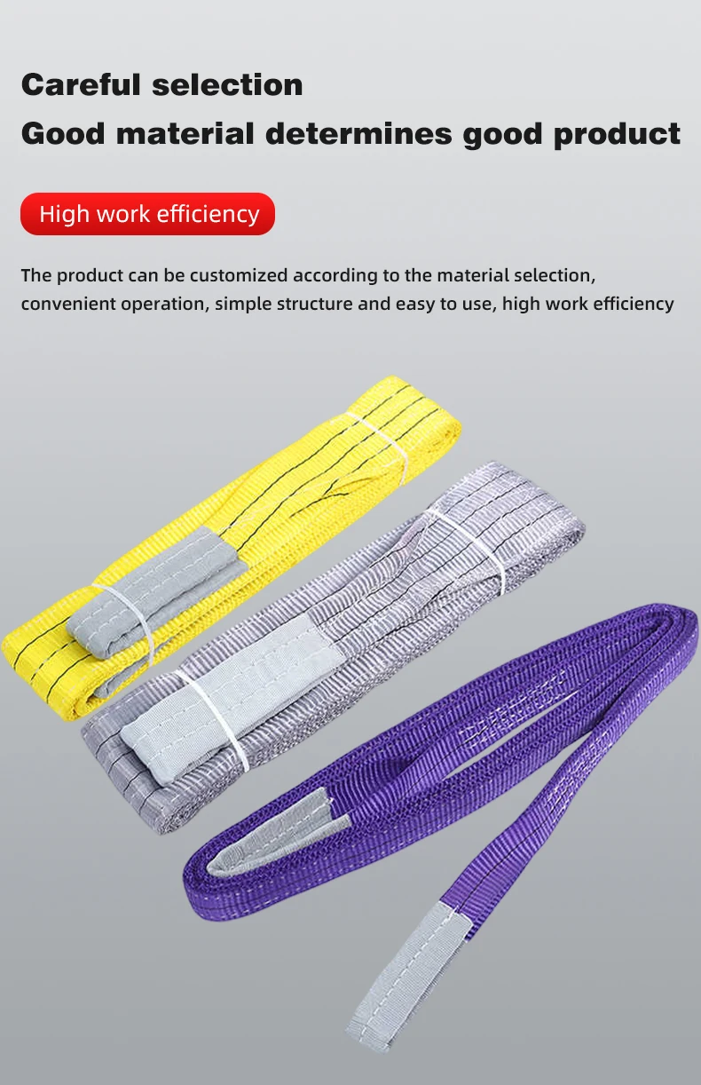 10 Ton Heavy Duty Color Code Textile Tape Strap Lifting Slings
