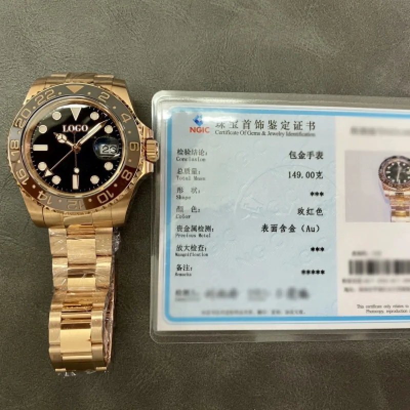 1:1 18k Real Gold Watches 40mm 3186 Mechanical Waterproof Ceramic ...