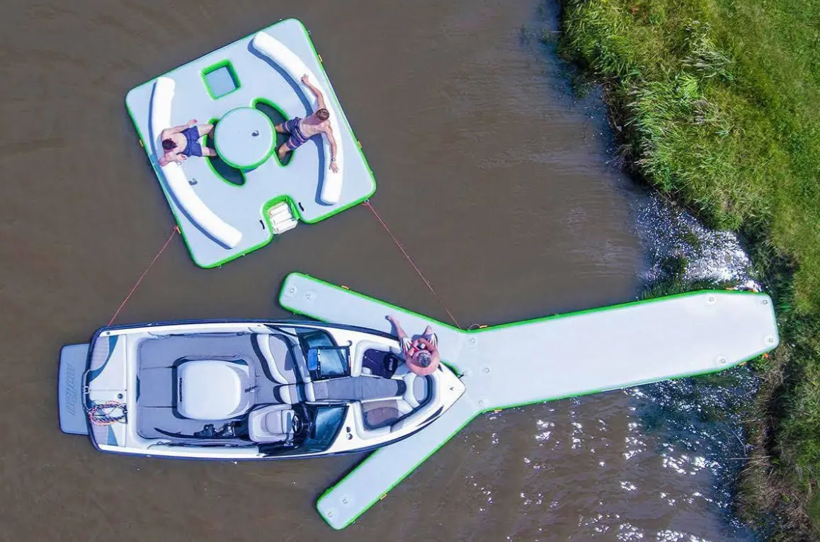 Inflatable Y Shape Pontoon Dock - Fun and Safety on Water