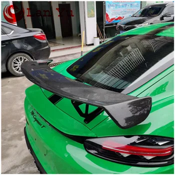 Gt Style Carbon Fiber Rear Trunk Spoiler Tail Wing For Porsche 718 ...