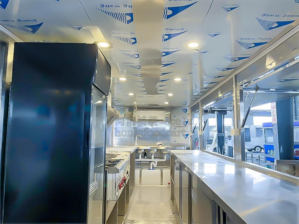 Food Truck with Full Kitchen Bar - Mobile Food Trailer