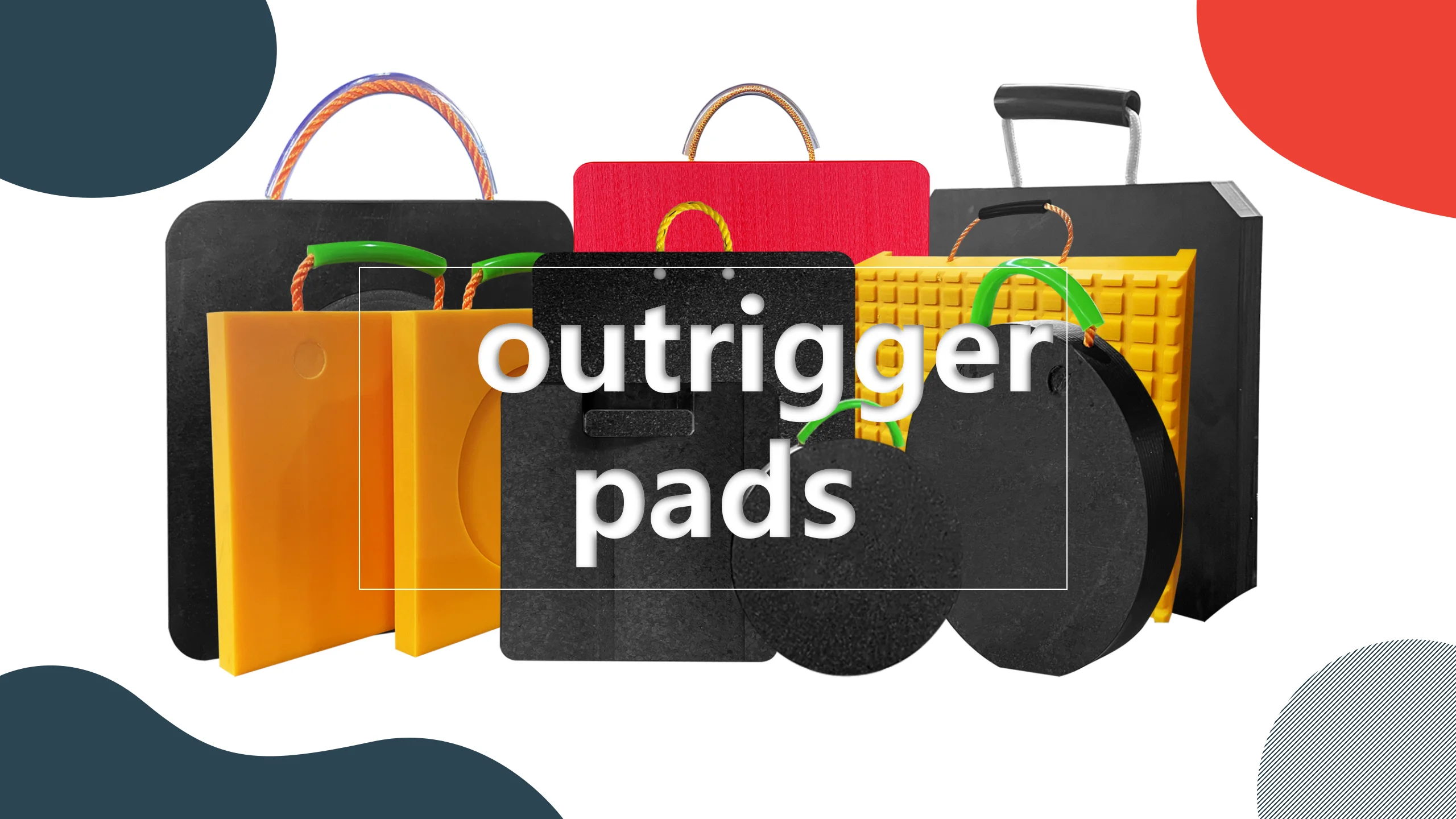 Heavy Equipment UHMWPE Outrigger Pads - Durable Load Bearing Mats ...