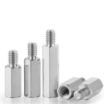 Stainless Steel Hexagon Screw Column M3*5+6 / Computer Metal Hardware ...