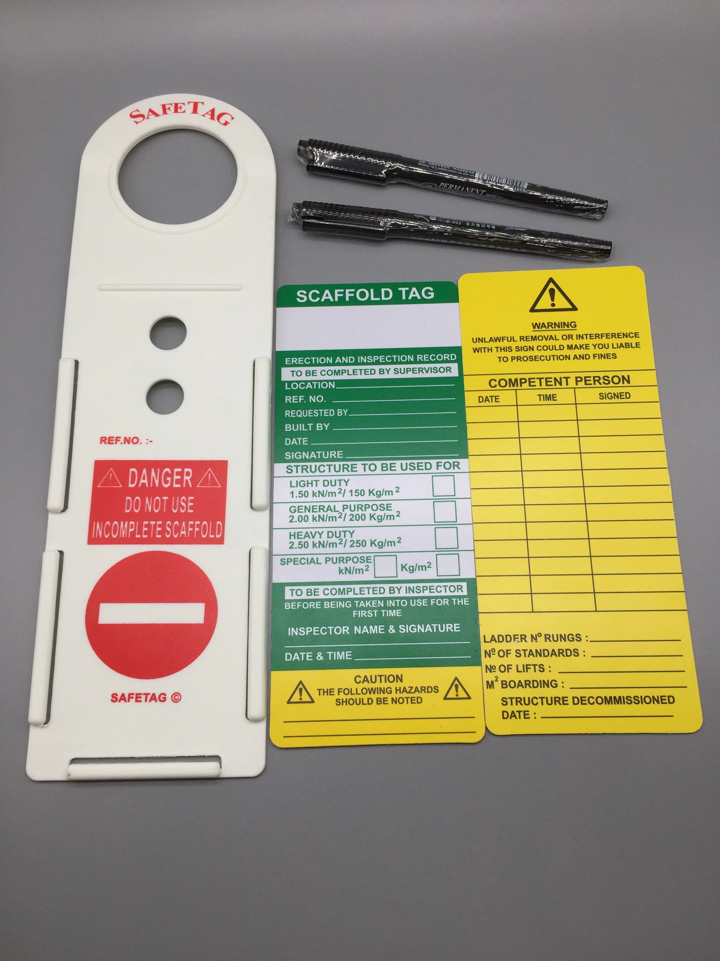 Construction Safety Scaffold Tag Holders - Buy Scaffold Tag,Scaffolding ...