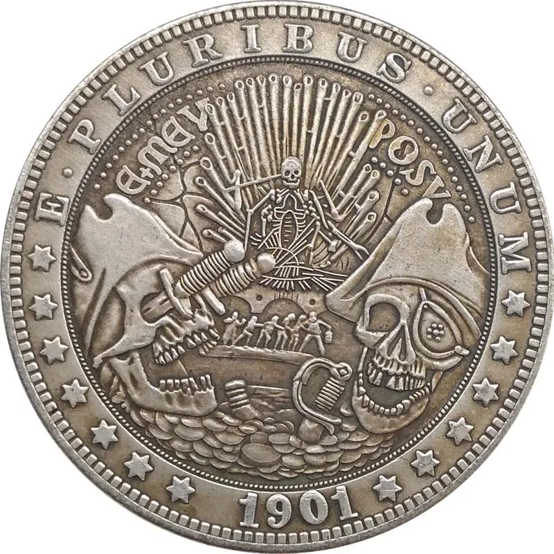 1888 Morgan American Silver Dollar Monet Coin Commemorative Coin - Buy ...